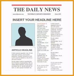 How To Use Google Docs Newspaper Template Free Sample Example 