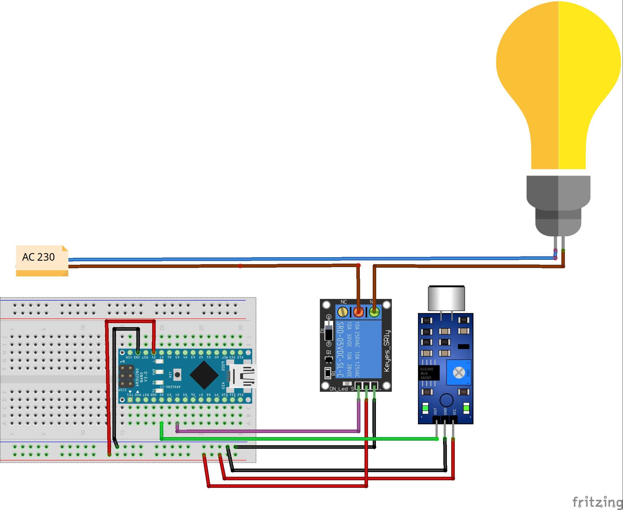 Clap Switch Using Relay Circuit Diagram - Circuit Diagram