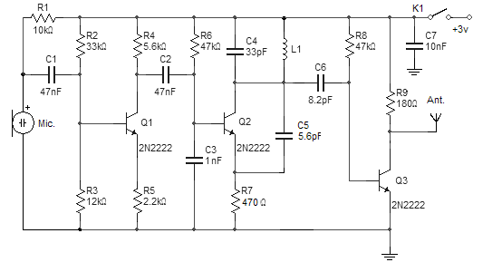Wireless Microphone Receiver Circuit Diagram