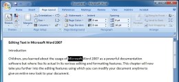 Editing Text In Microsoft Word 2007 Microsoft Word Tutorial 