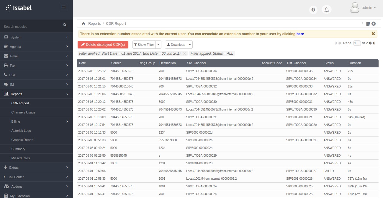 issabel-beta-cdr-reports-unified-communications-pbx-voip-open-source » Issabel.org