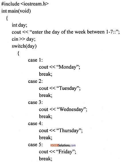 1st PUC Computer Science Question Bank Chapter 10 Control Statements ...