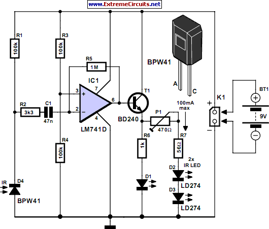 Tv Remote Circuit Diagram