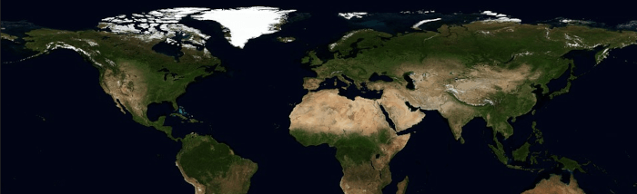 asciiworld - world map depicted in ASCII - LinuxLinks