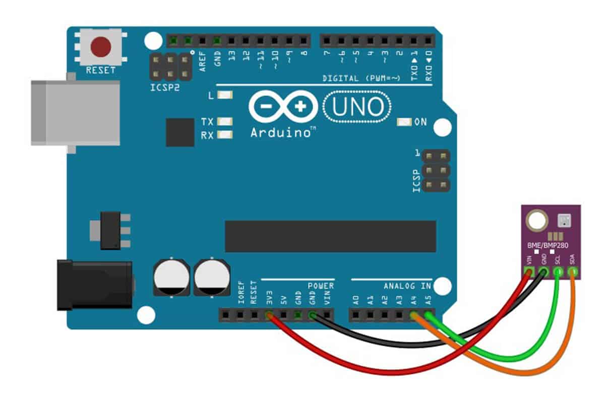 Arduino Pressure Sensor Circuit Diagram