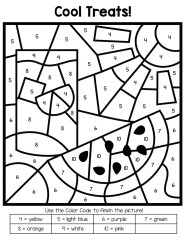 Printable Color By Numbers Worksheets Printable Color By Numbers Worksheets