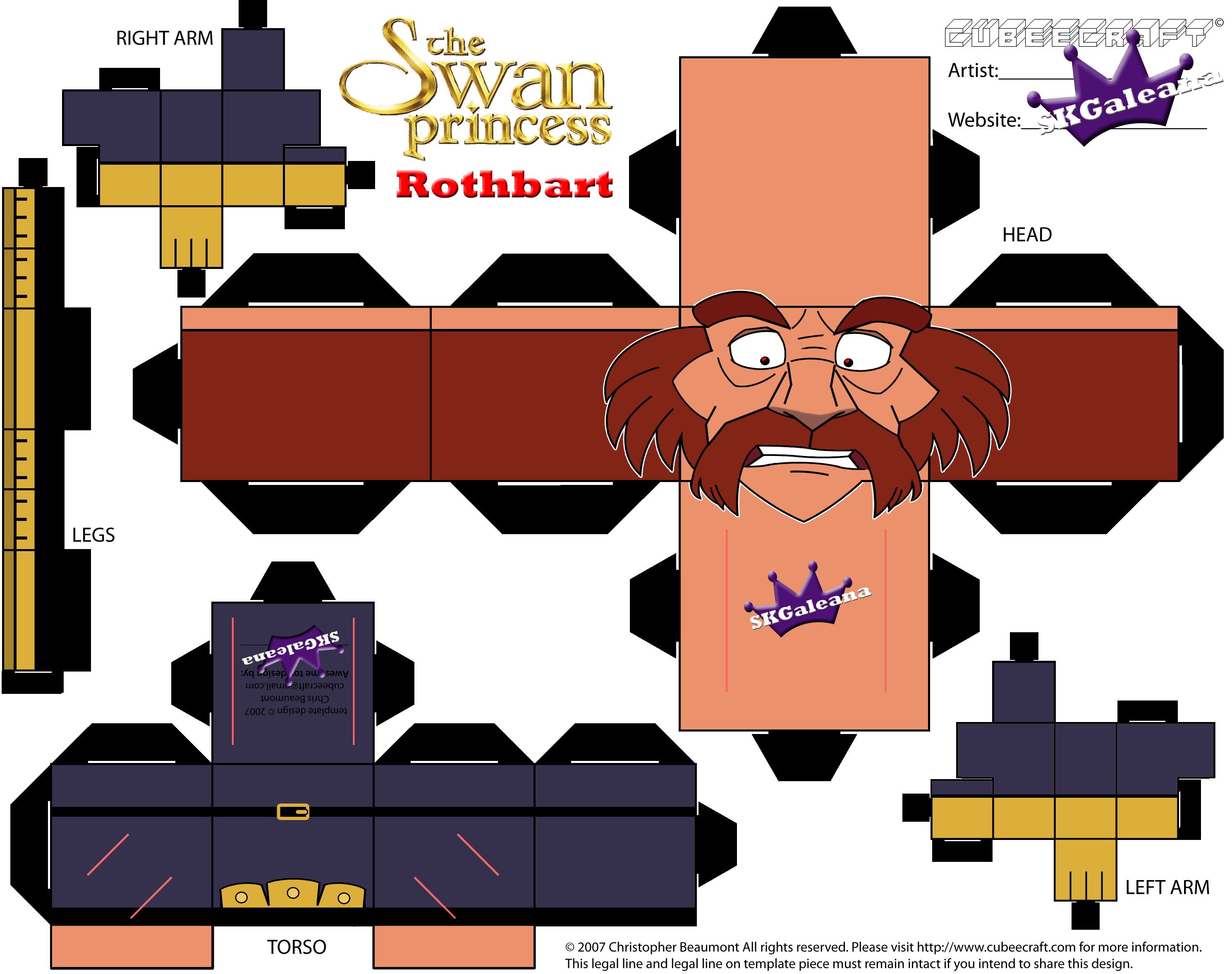 Cubeecraft de los personajes de Disney.