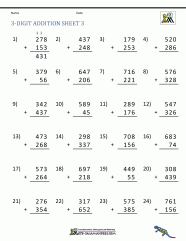 30 Three Digit Addition Worksheets