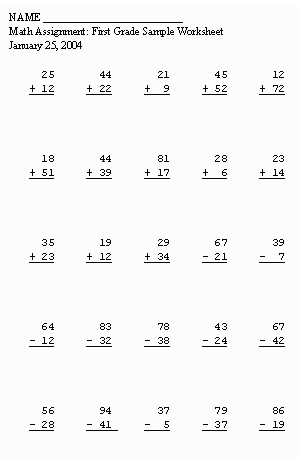 First Grade Math Equations - Tessshebaylo