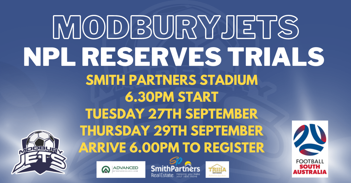 NPL RESERVES TRIALS | Modbury Soccer Club