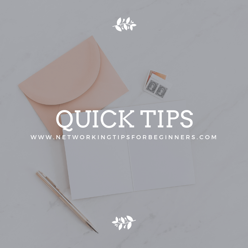Quick Tip: Share Advice | Networking Tips for Beginners