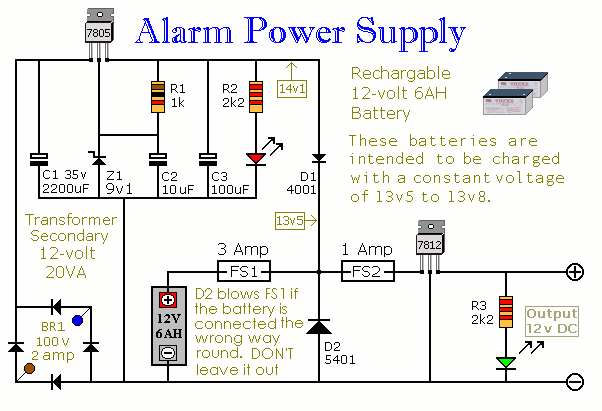Intruder Alarm System Circuit Diagram - Circuit Diagram