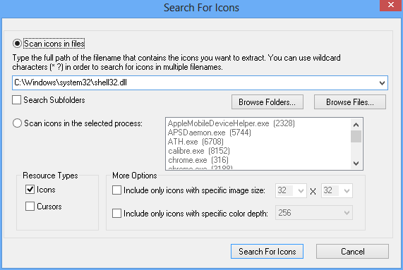 View and Extract Icons from Shell32.dll in Windows - NEXTOFWINDOWS.COM