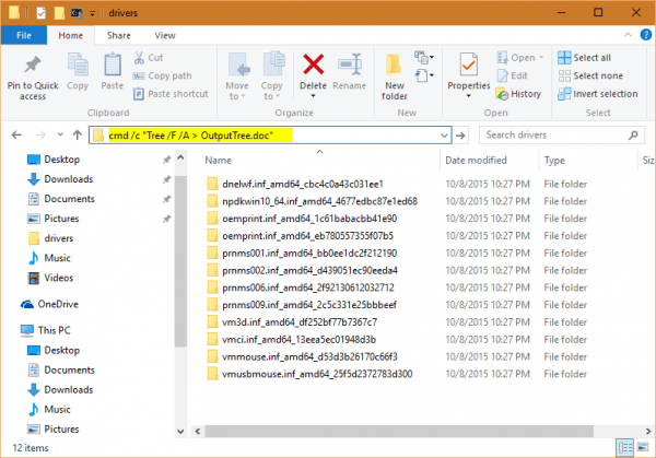 How To Use Windows Explorer To Get A Fold Structure in Tree View ...