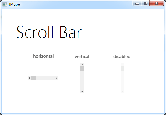 Metro style Scroll Bar for Java (JMetro) – Revisited | Pixel Duke