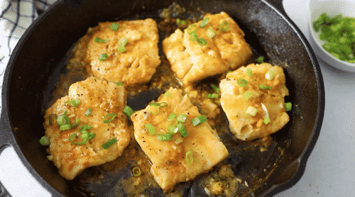 Cod Fish Recipe with Garlic Butter Sauce | Primavera Kitchen
