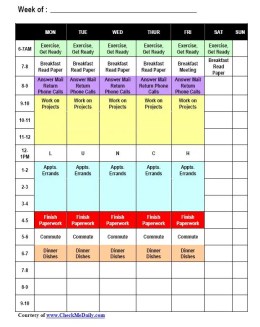 Excel Time Blocking Template Kayra Excel