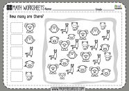 Printable Counting Worksheet Printout Printable Counting Worksheet Printout