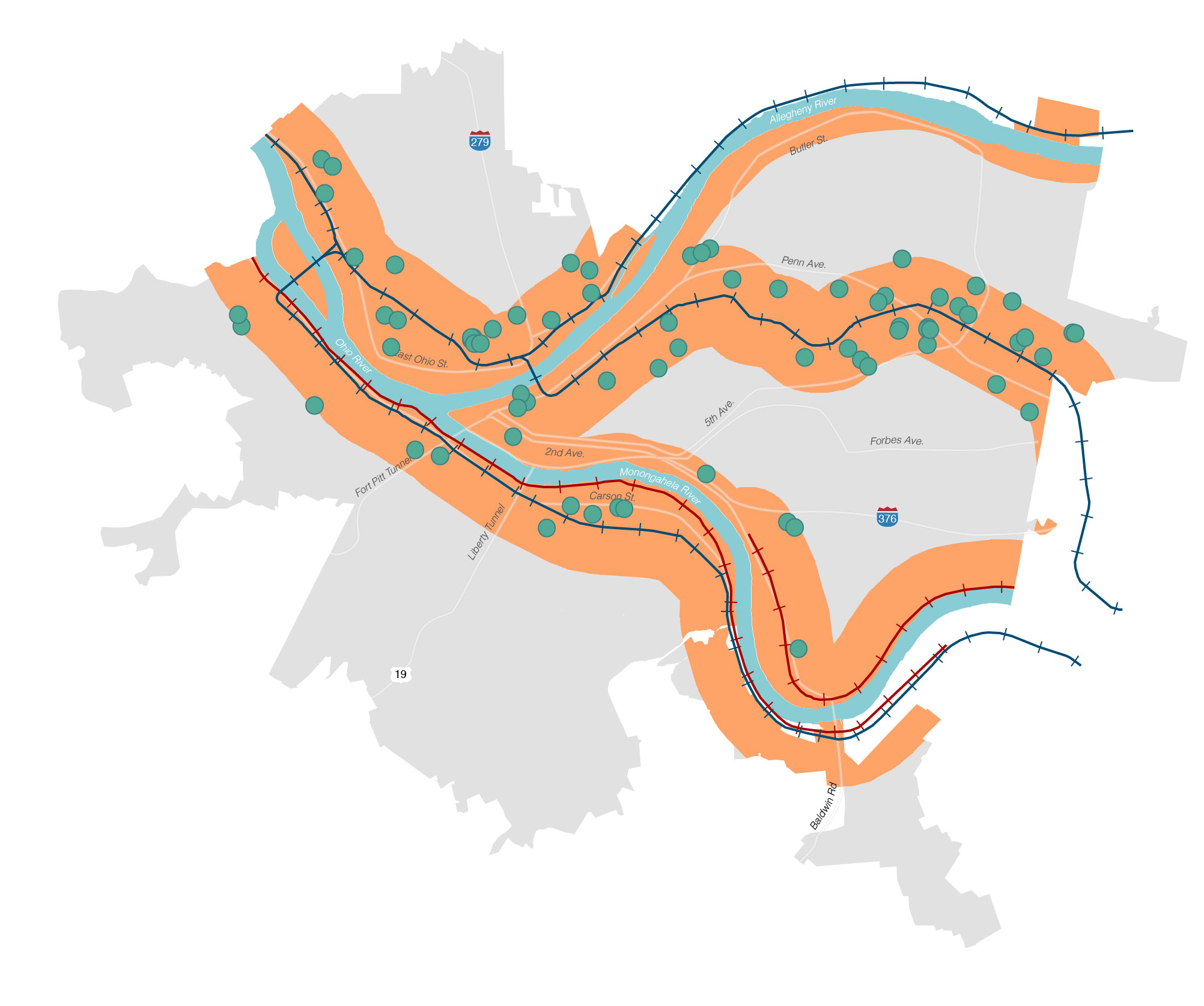 More than 40 percent of Pittsburgh residents in danger zone for crude ...