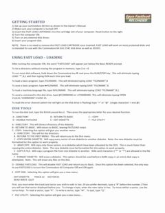 Epyx Fastload RELOADED Quick Guide | Retro Commodore
