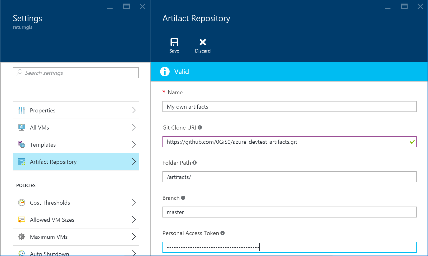 Create Your Own Artifacts For Azure Devtest Labs Returngis