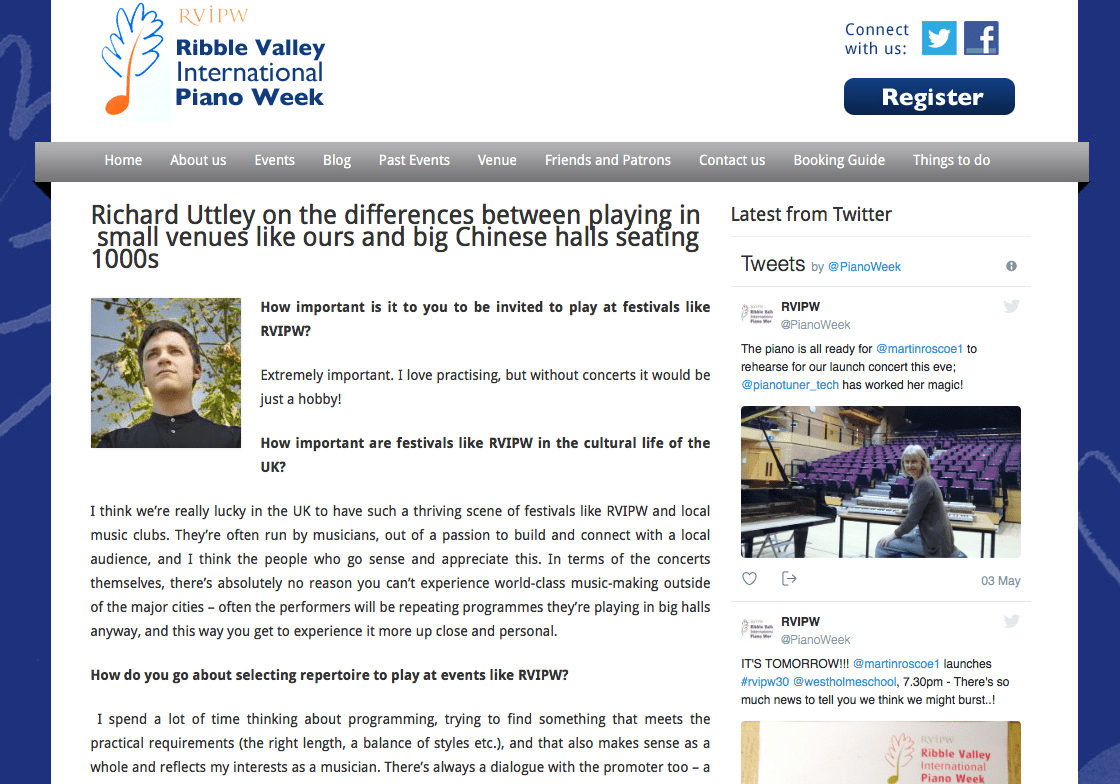 RVIPW interview | Richard Uttley