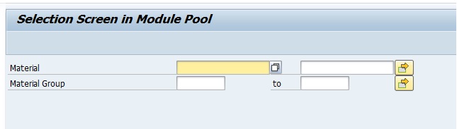Select Option In Module Pool Program My Experiments With Abap 3069