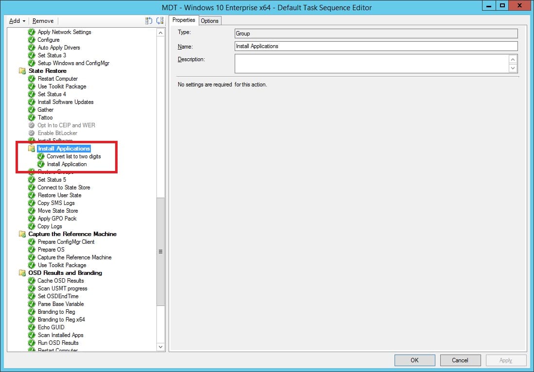 Dynamically Install Applications In A Mdt Integrated Task Sequence With Configmgr System