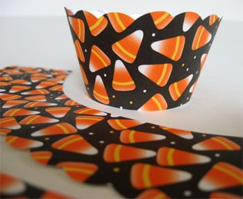 Black And White Cupcake Wrapper Template