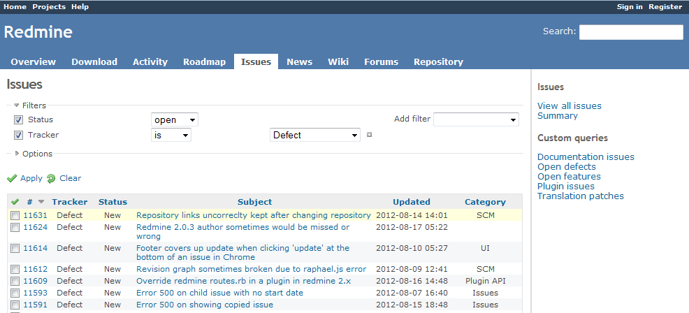 Top 10 Open Source Bug Tracking Systems, Bug Tracker, Bug Tracking System
