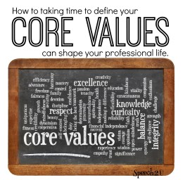 How Thinking About Your Personal Core Values Can Help You Speech 2U