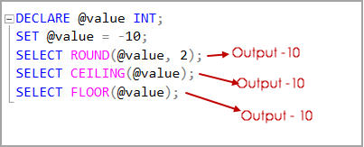 Difference Between Floor Ceiling And Round In Sql Server Management ...