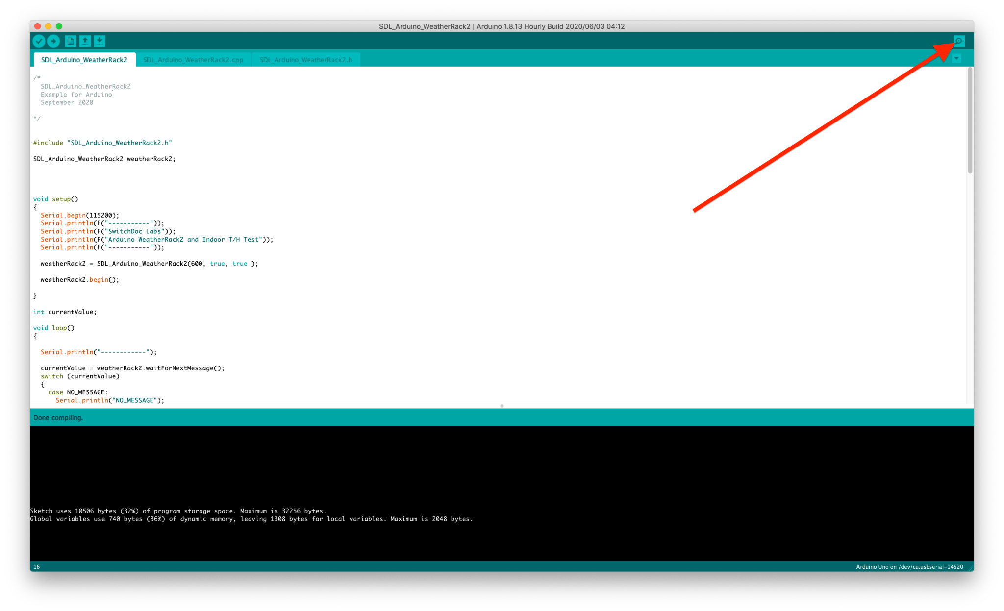 Tutorial: Connecting an Arduino to the 433MHz WeatherRack2 - SwitchDoc Labs Blog