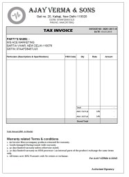 Invoice Template No Gst Get Free Templates
