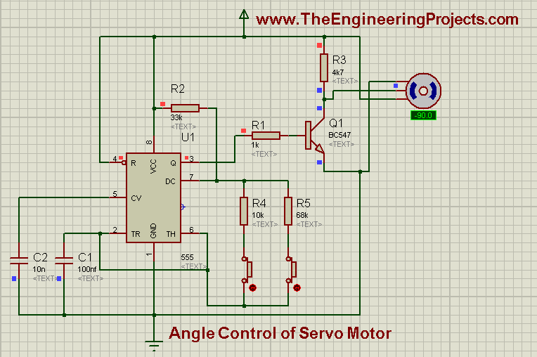 555 Servo Driver Circuit Diagram