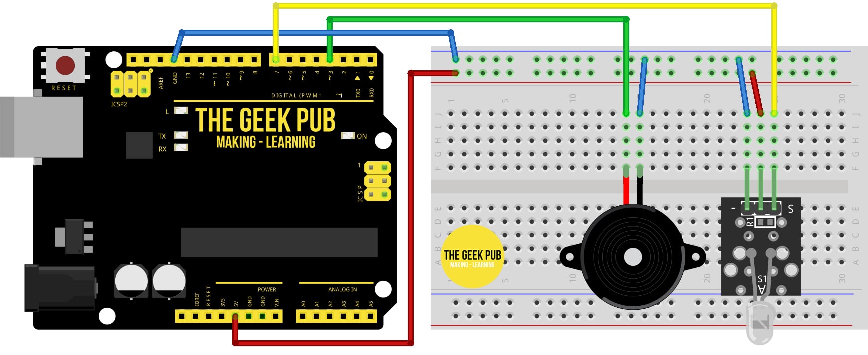 Piezo Buzzer Wiring Diagram - Circuit Diagram