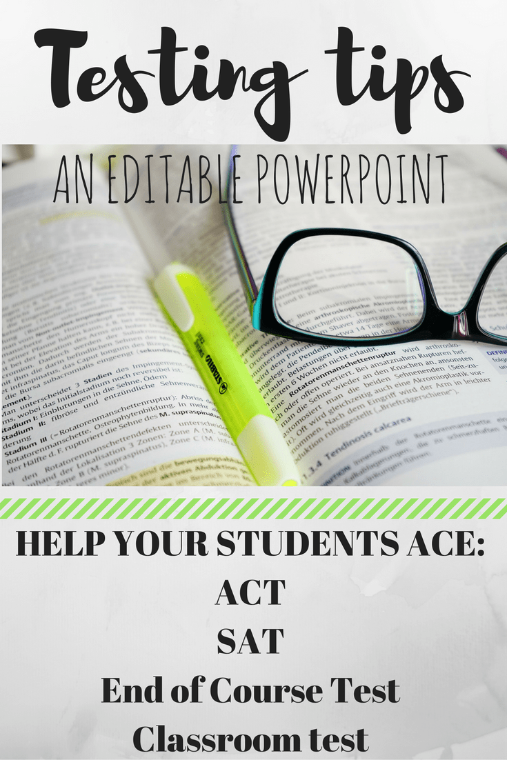Testing Tips: An Editable PowerPoint – The LearnEd Teacher
