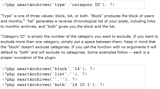 The Smart Archives WordPress Plugin