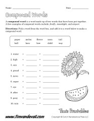 10 Compound Words Worksheets Pdf Coo Worksheets 10 Compound Words Worksheets Pdf Coo Worksheets