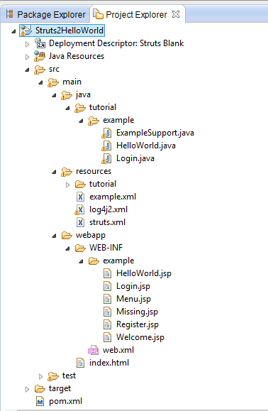 Struts2 Hello World using Maven - Top Java Tutorial