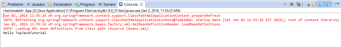 Spring 4 Hello World Using Xml Based Configuration Top Java Tutorial 6792