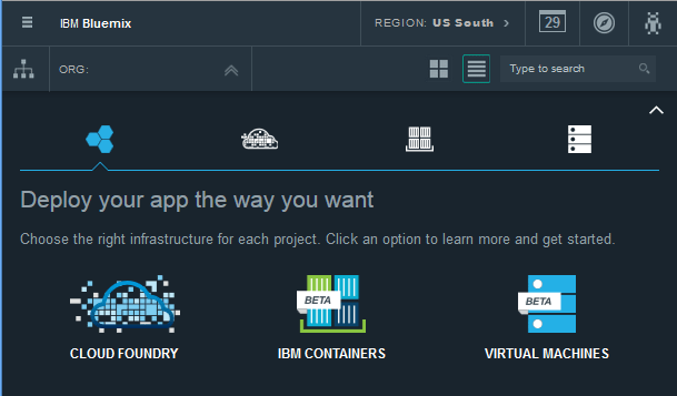 Exploring Ibm Bluemix Part 1 Creating Your First Web App Toughdev