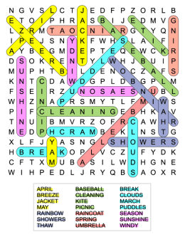 Spring Break Word Search Answer Key Tips And Tricks