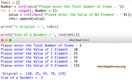 How To Make A List In Python From Input
