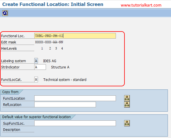 Sap Pm Create Functional Location In Sap