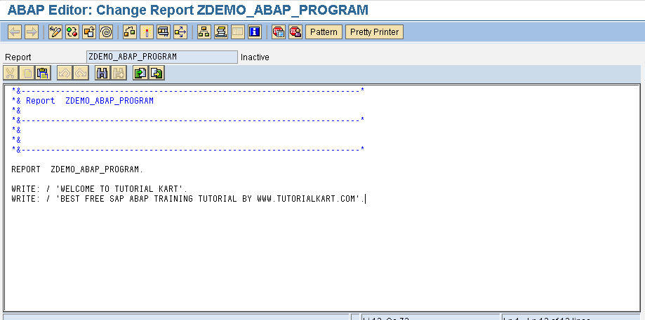 Tutorial Abap - Satu Trik