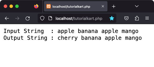 how-to-replace-first-occurrence-in-string-in-php-tutorialkart