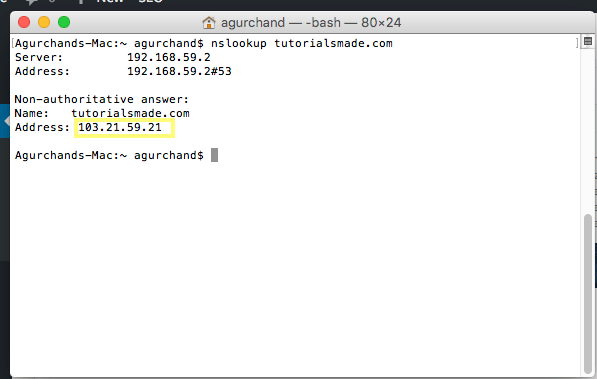 Get IP Address of a website in Mac (Macintosh) - Tutorials Made