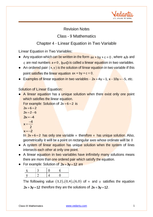 Linear Equation Formula Grade 9 - Tessshebaylo