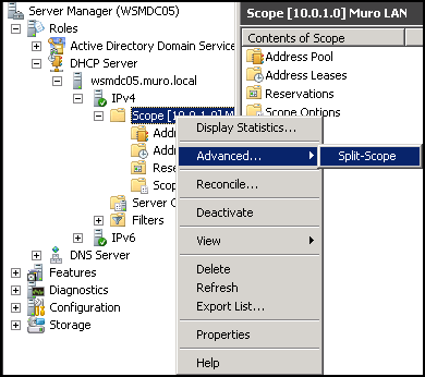 Using the DHCP Split-Scope Wizard on Server 2008 R2 - Virtually Impossible